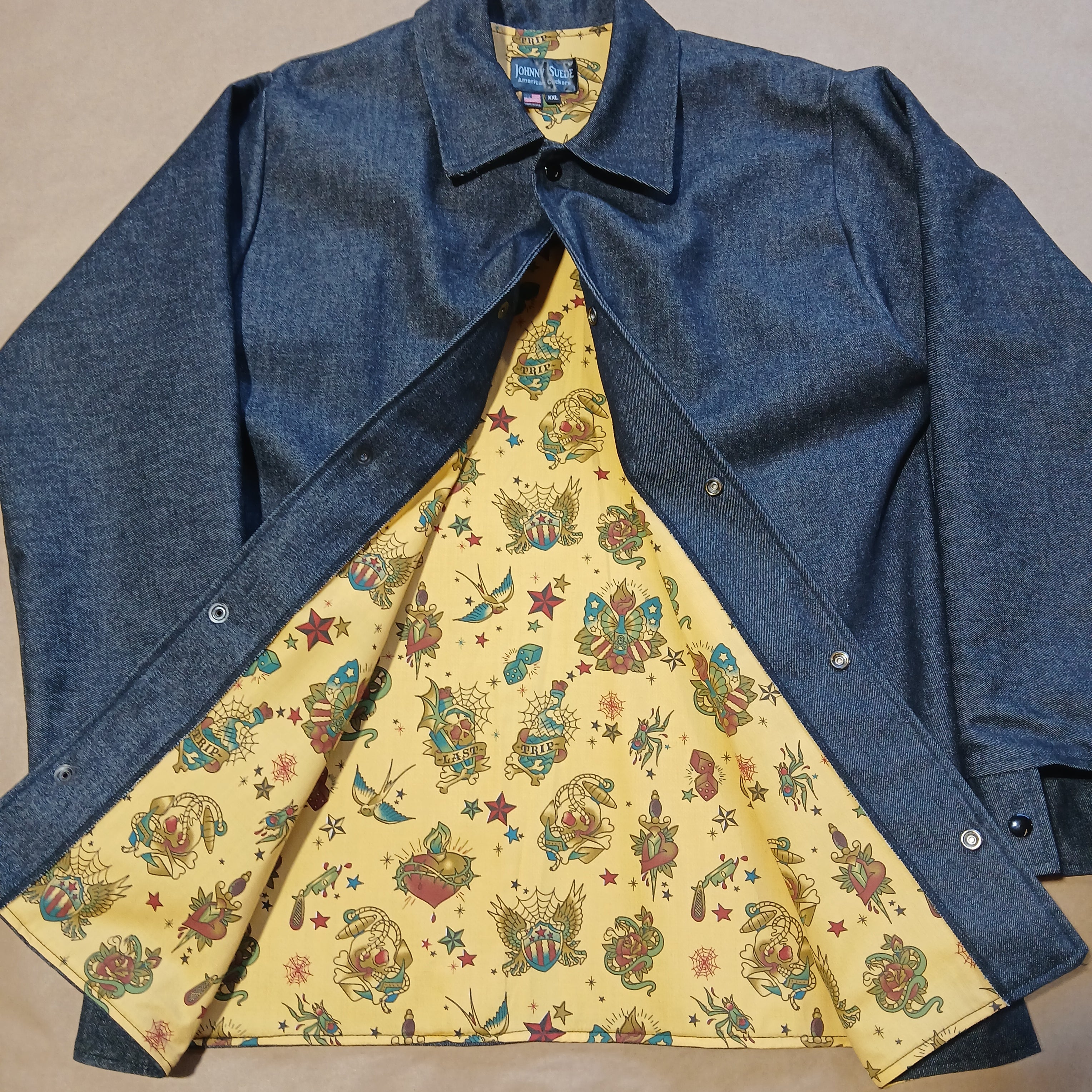 YARD COATS - OG RAW DENIM – johnny suede customs