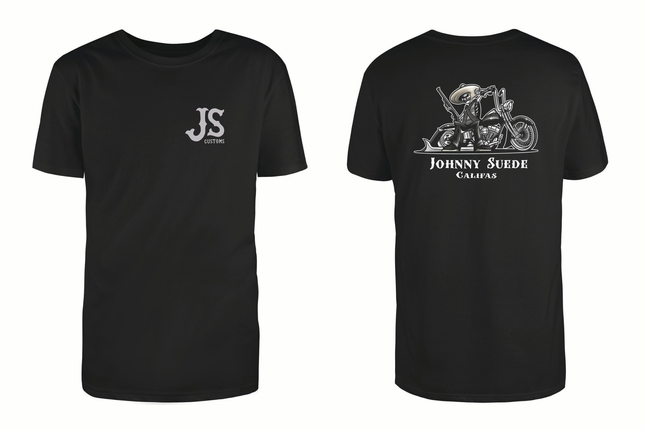 califas biker T shirt – johnny suede customs