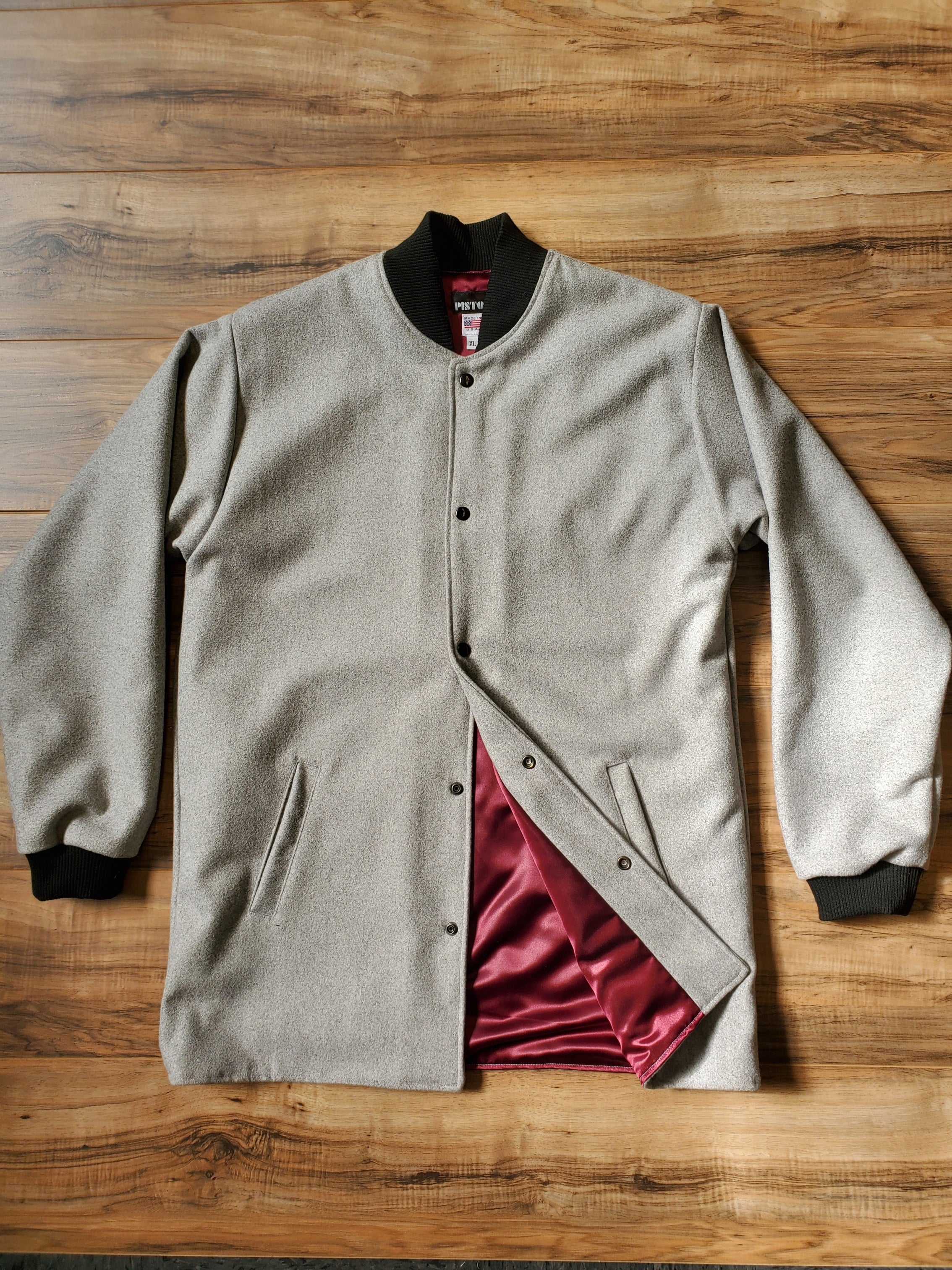gray burgundy clicker – johnny suede customs